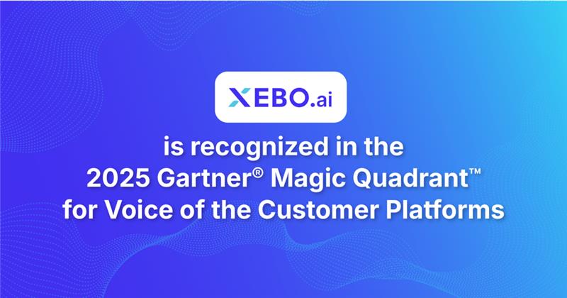 XEBO.ai is recognized in the 2025 Gartner® Magic Quadrant™ for Voice of the Customer Platforms ...